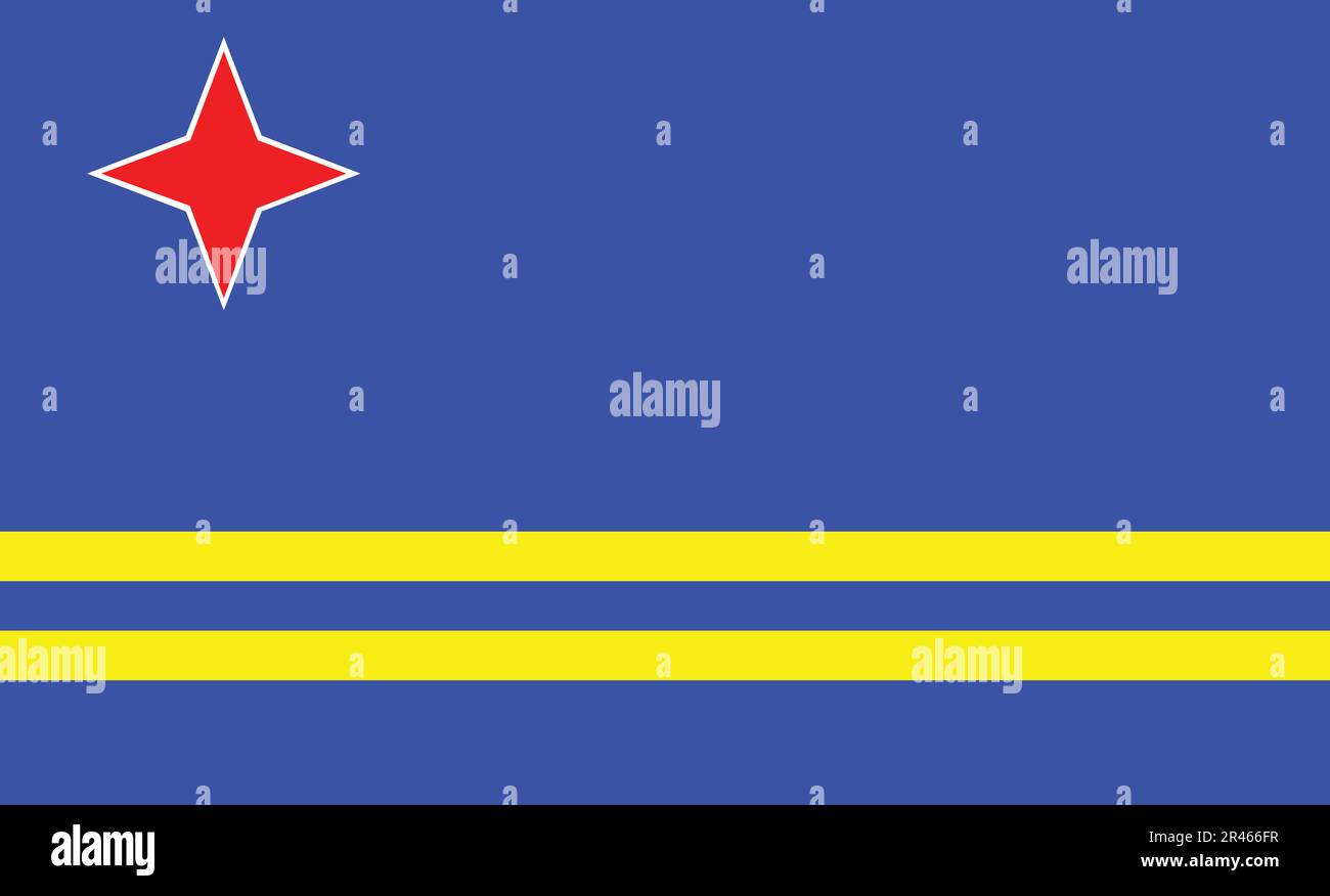 Aruba Flag Design Stock Vector Image & Art - Alamy