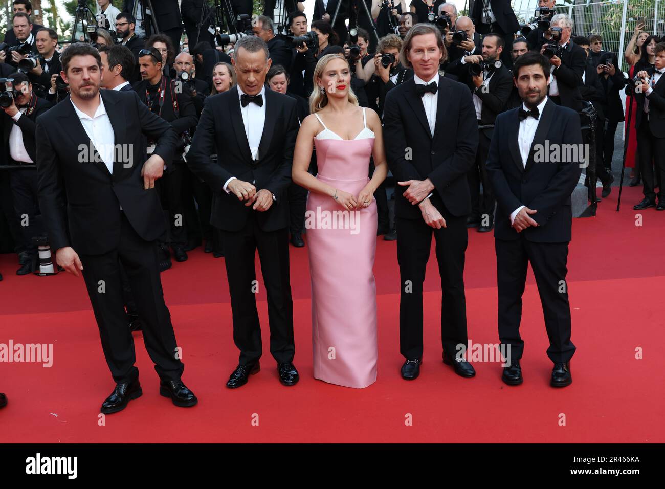 Cannes, France. 26th May, 2023. Cannes, France 23. May 2023; Jason Schwartzman, Wes Anderson ...