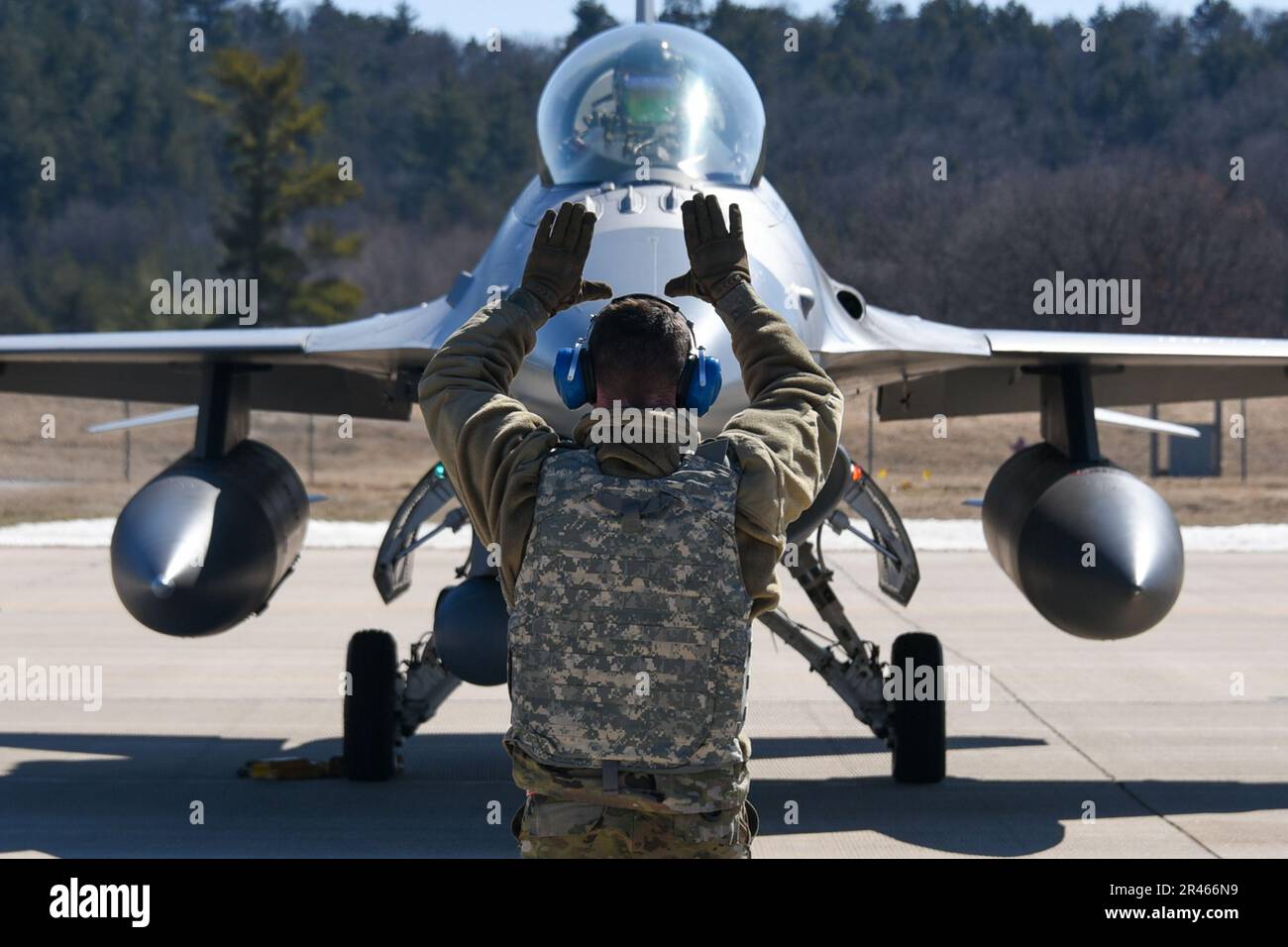 U.S. Air National Guard Staff Sgt. Sawyer Schwebach, crew chief, 114th ...
