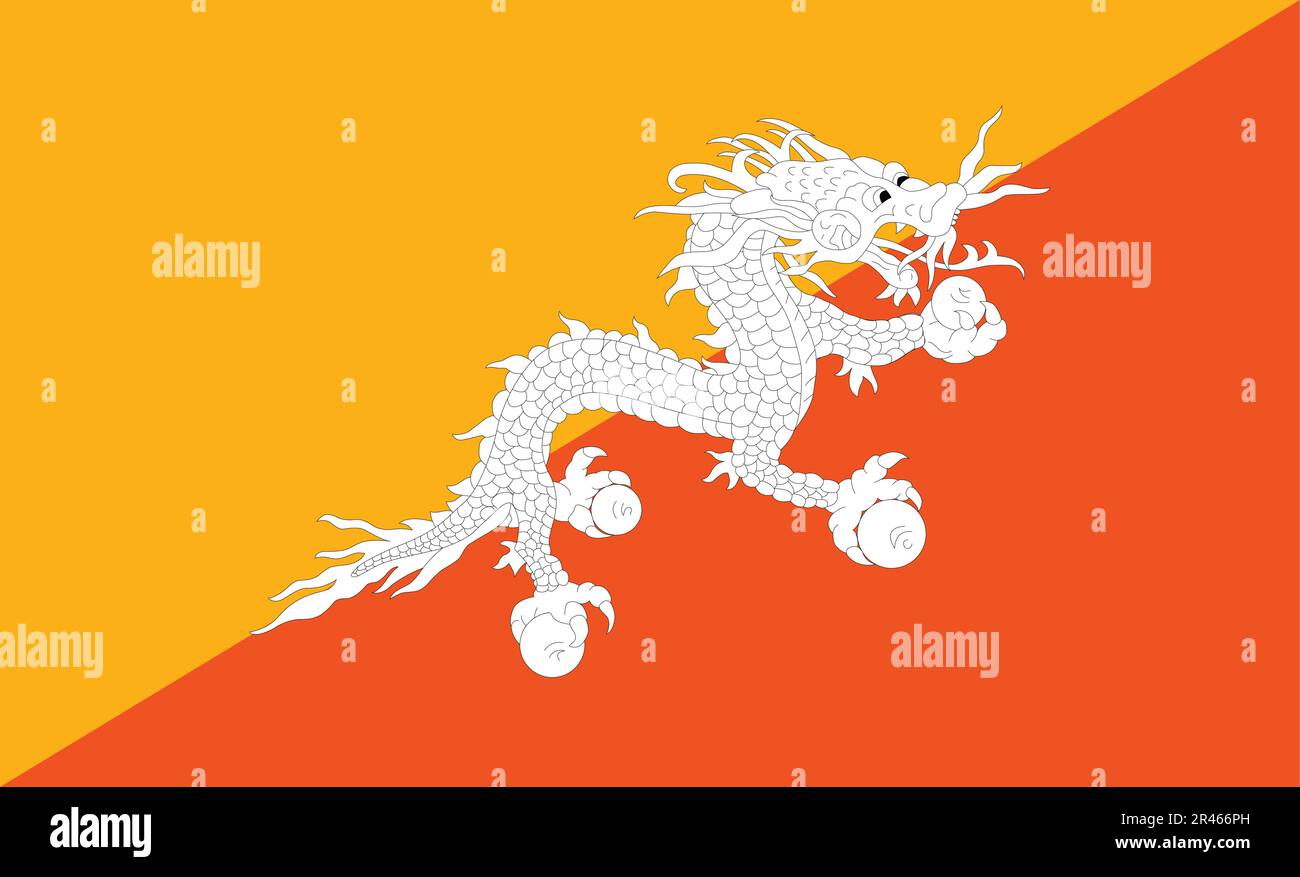 Bhutan Flag Design Stock Vector Image & Art - Alamy