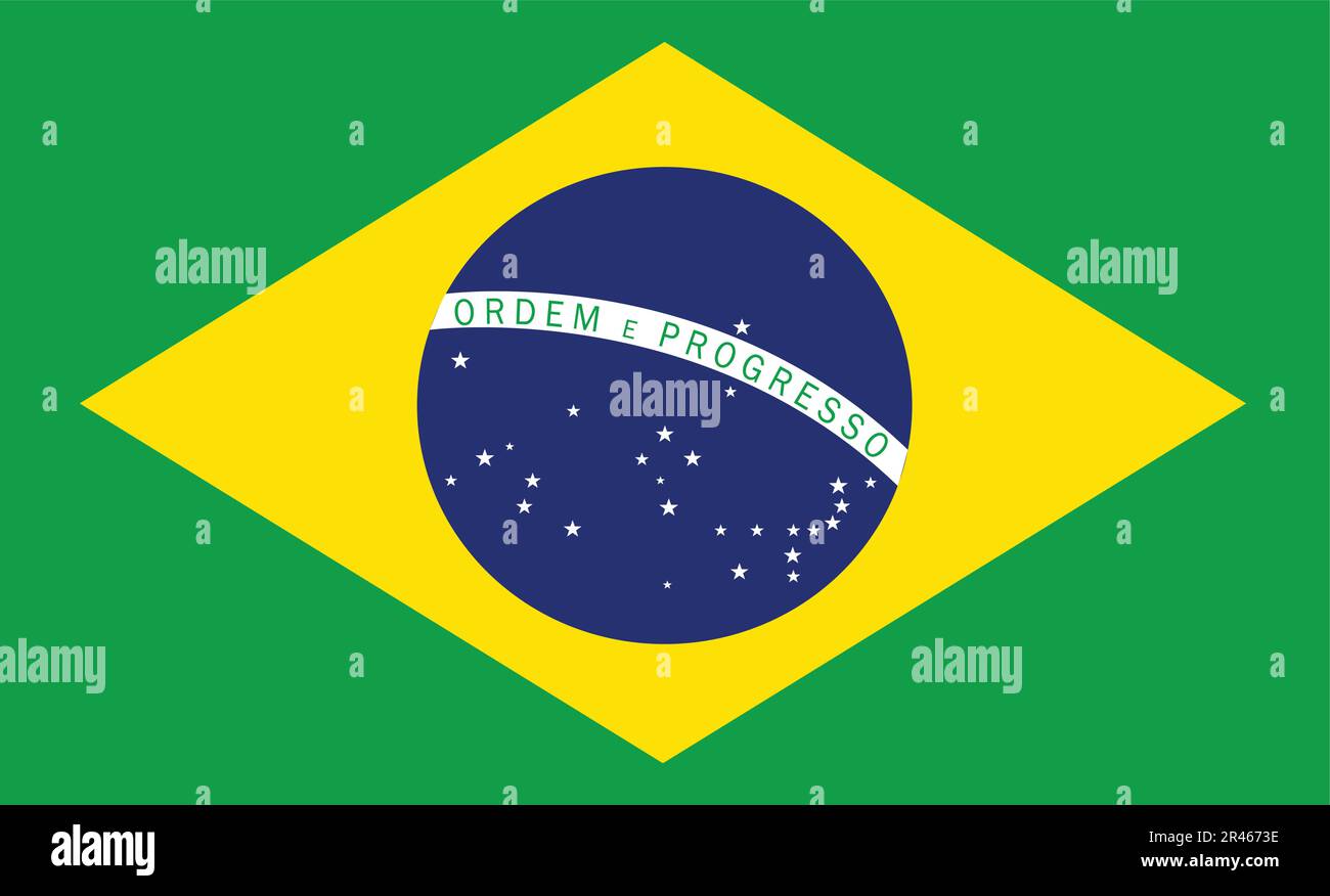 Brazil Flag Design Stock Vector Image & Art - Alamy