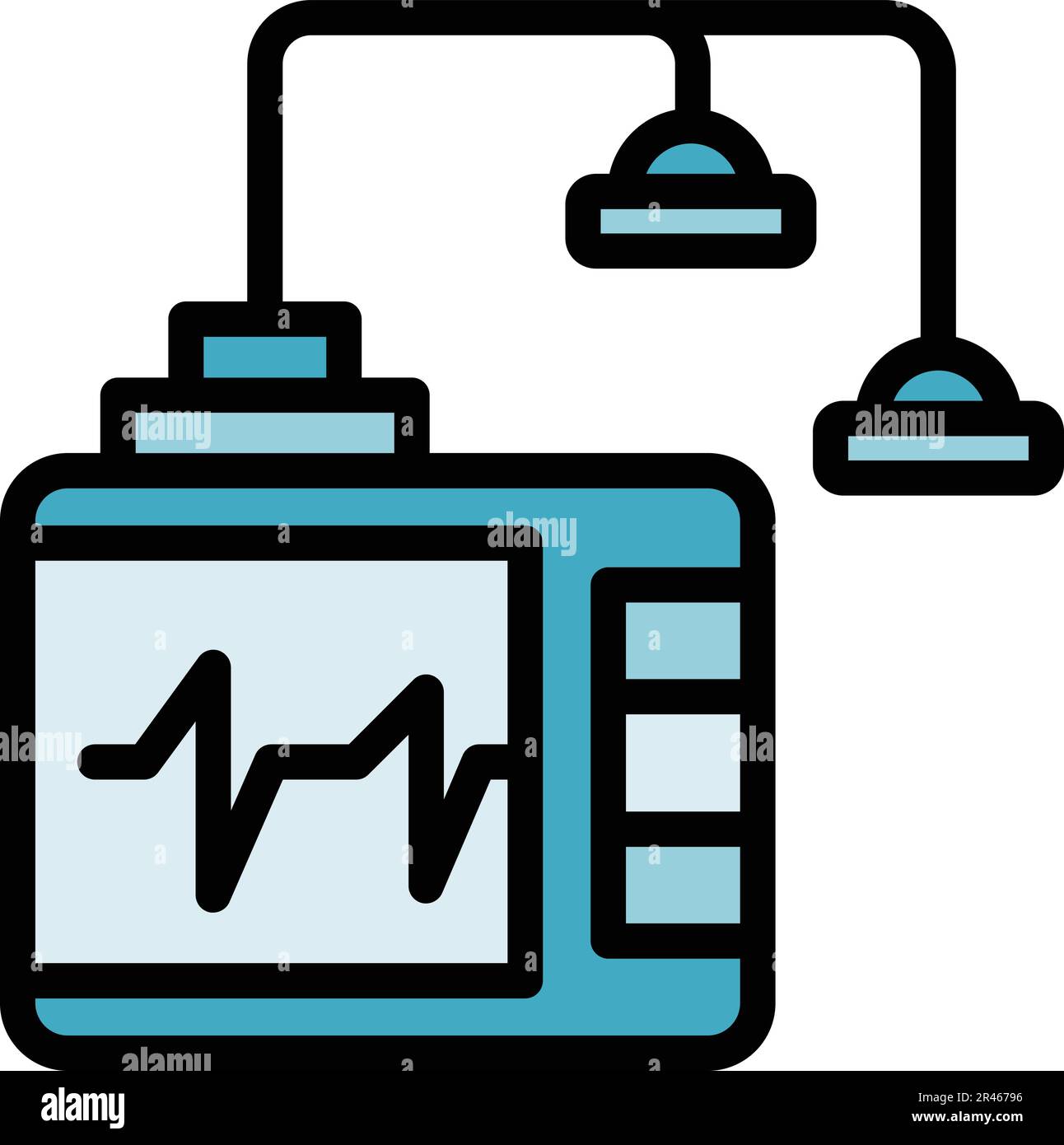 Defibrillator equipment icon. Outline Defibrillator equipment vector icon for web design ...