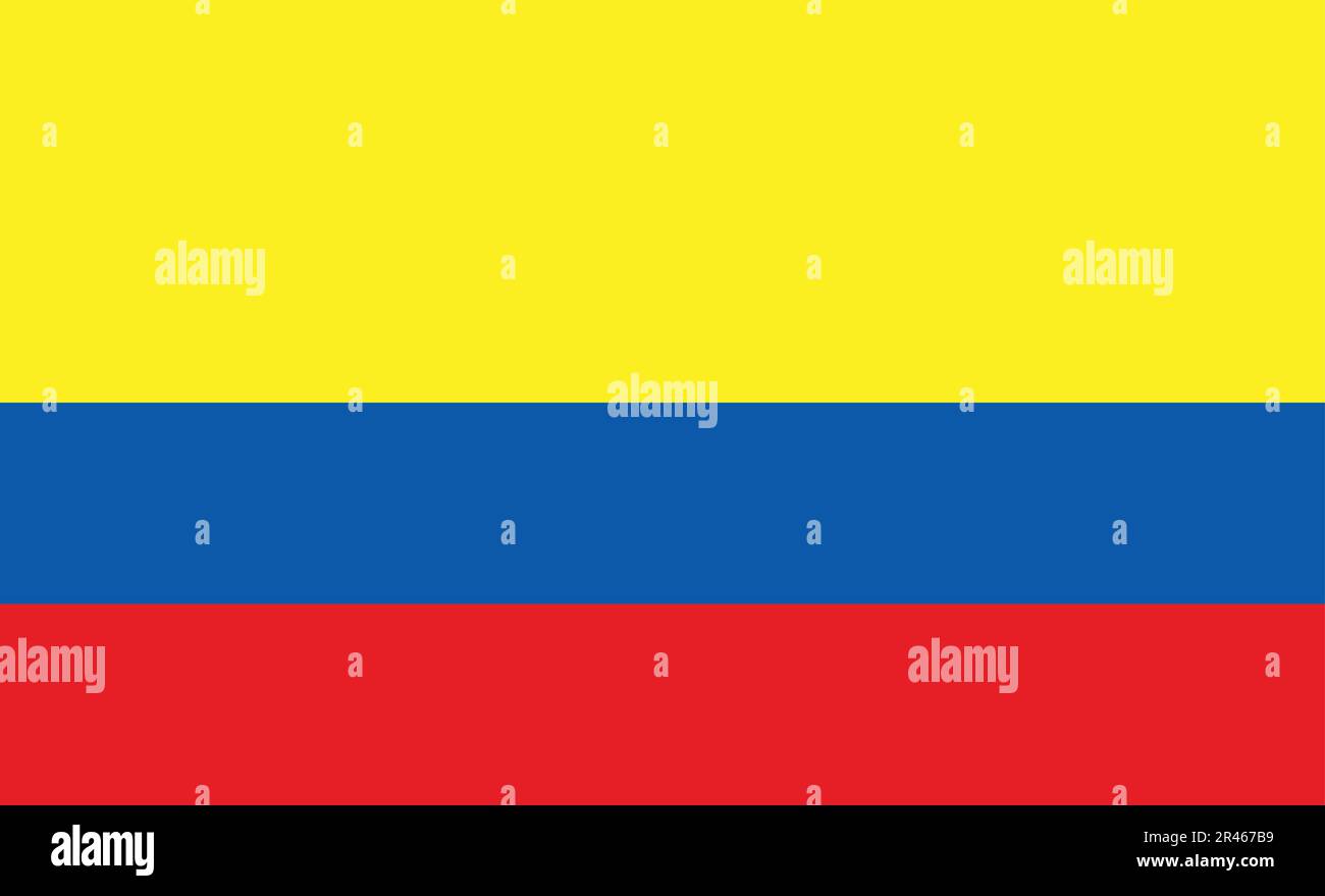 Colombia Flag Design Stock Vector Image & Art - Alamy