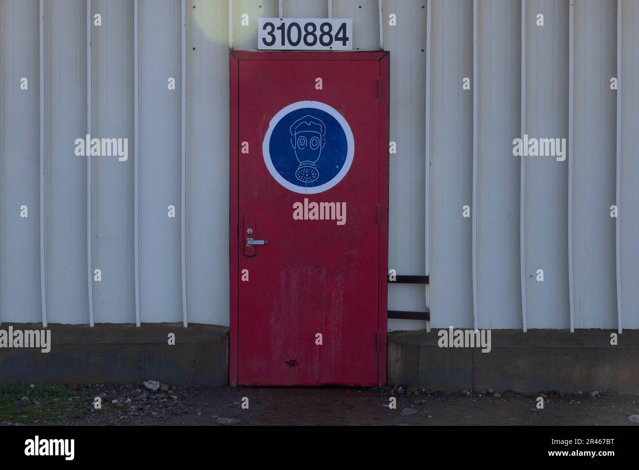 U.S. Marine Corps confidence chamber at Marine Corps Base Camp ...