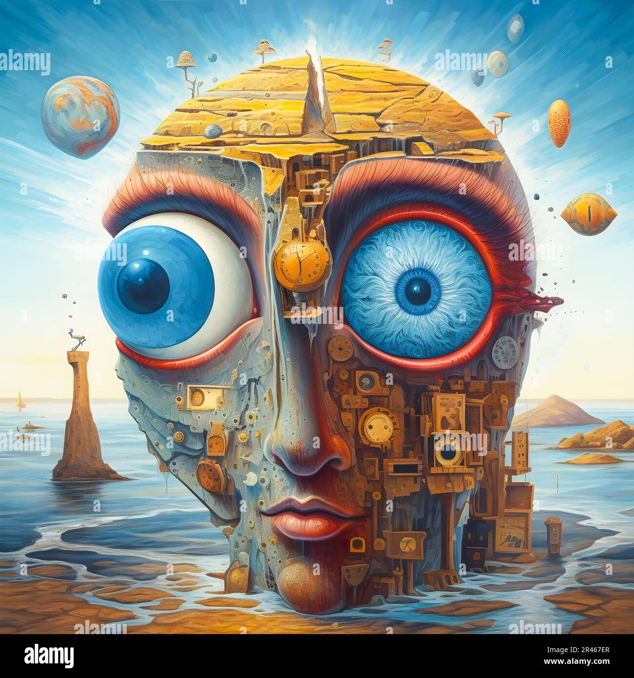 Cyberpunk line art hi-res stock photography and images - Alamy