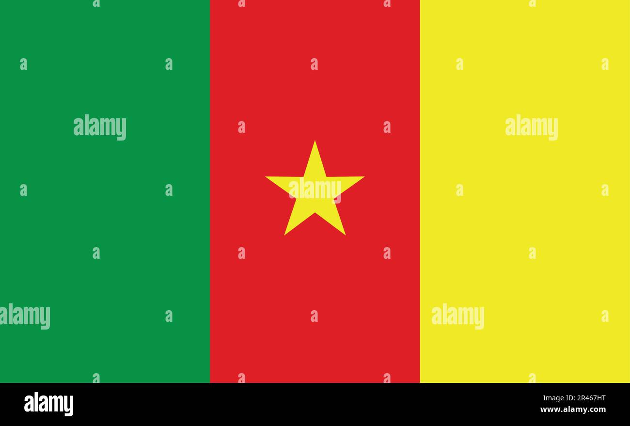 Cameroon Flag Design Stock Vector Image & Art - Alamy