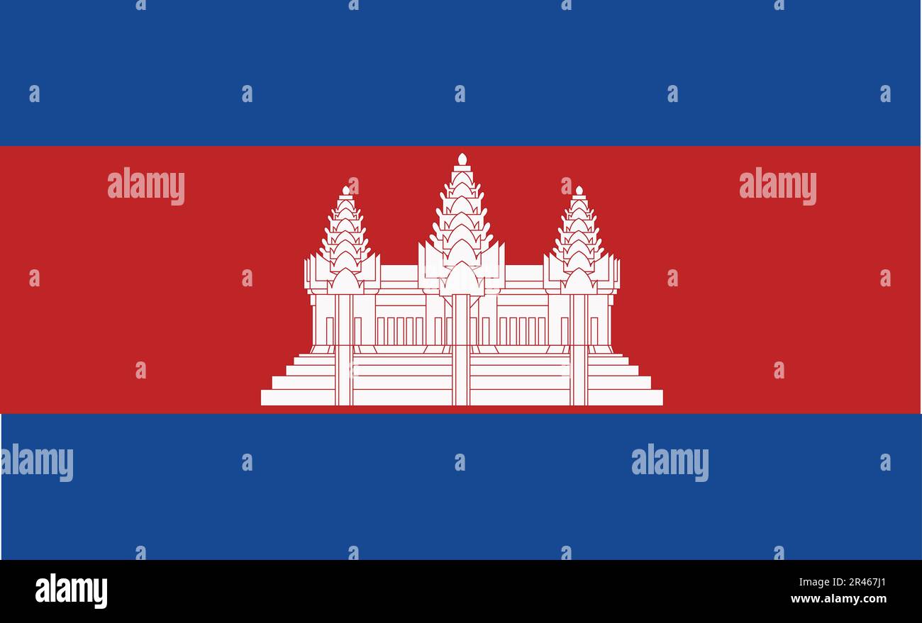 Cambodia Flag Design Stock Vector Image & Art - Alamy