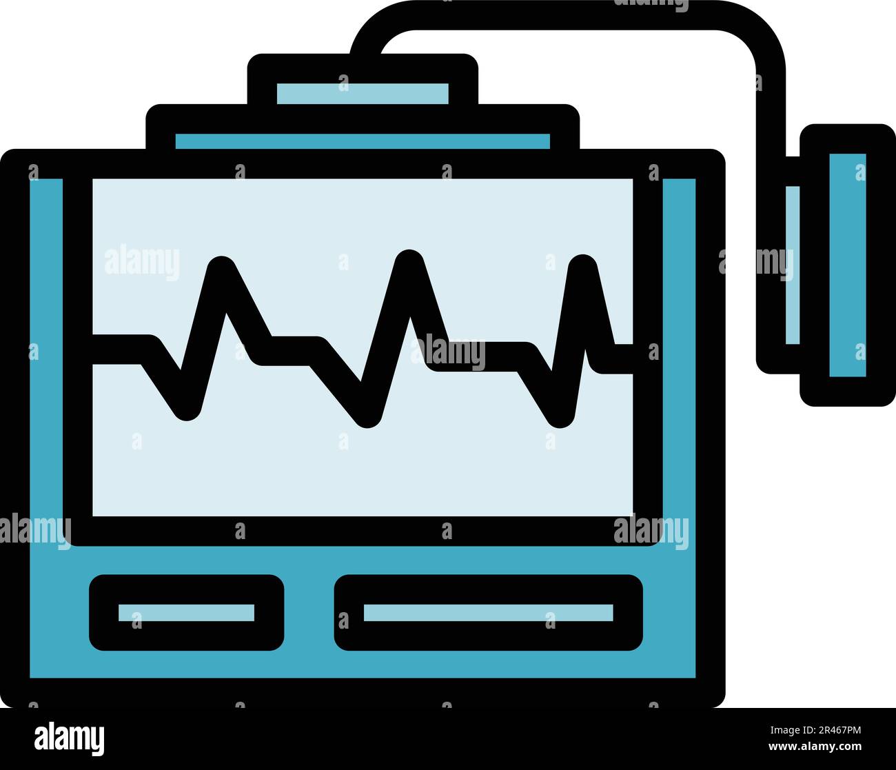 Defibrillator icon. Outline Defibrillator vector icon for web design isolated on white ...