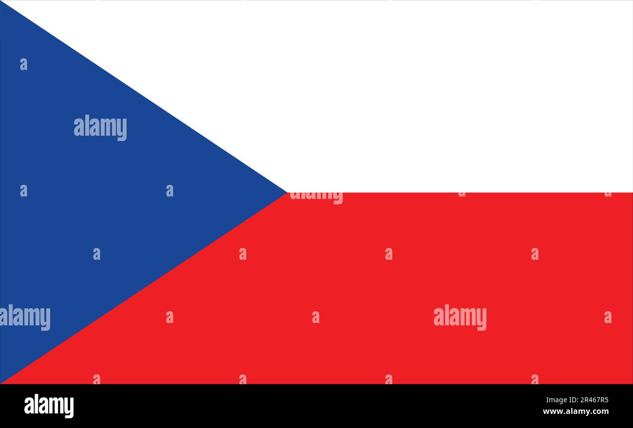 Czech Republic Flag Design Stock Vector Image & Art - Alamy