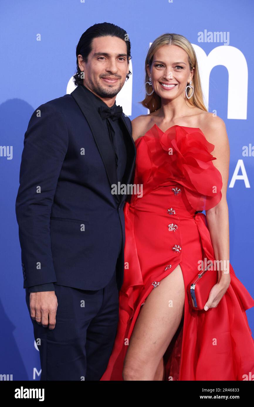 Cannes, Fra. 25th May, 2023. Benjamin Larretche and Petra Nemcova ...