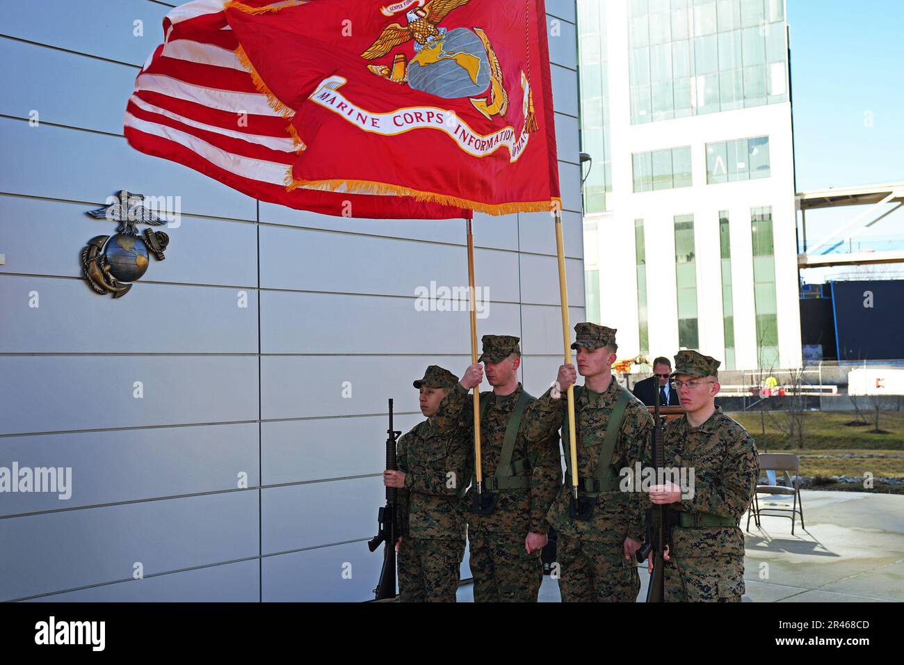 The Marine Corps uncased the flag of their newest unit, the Marine ...