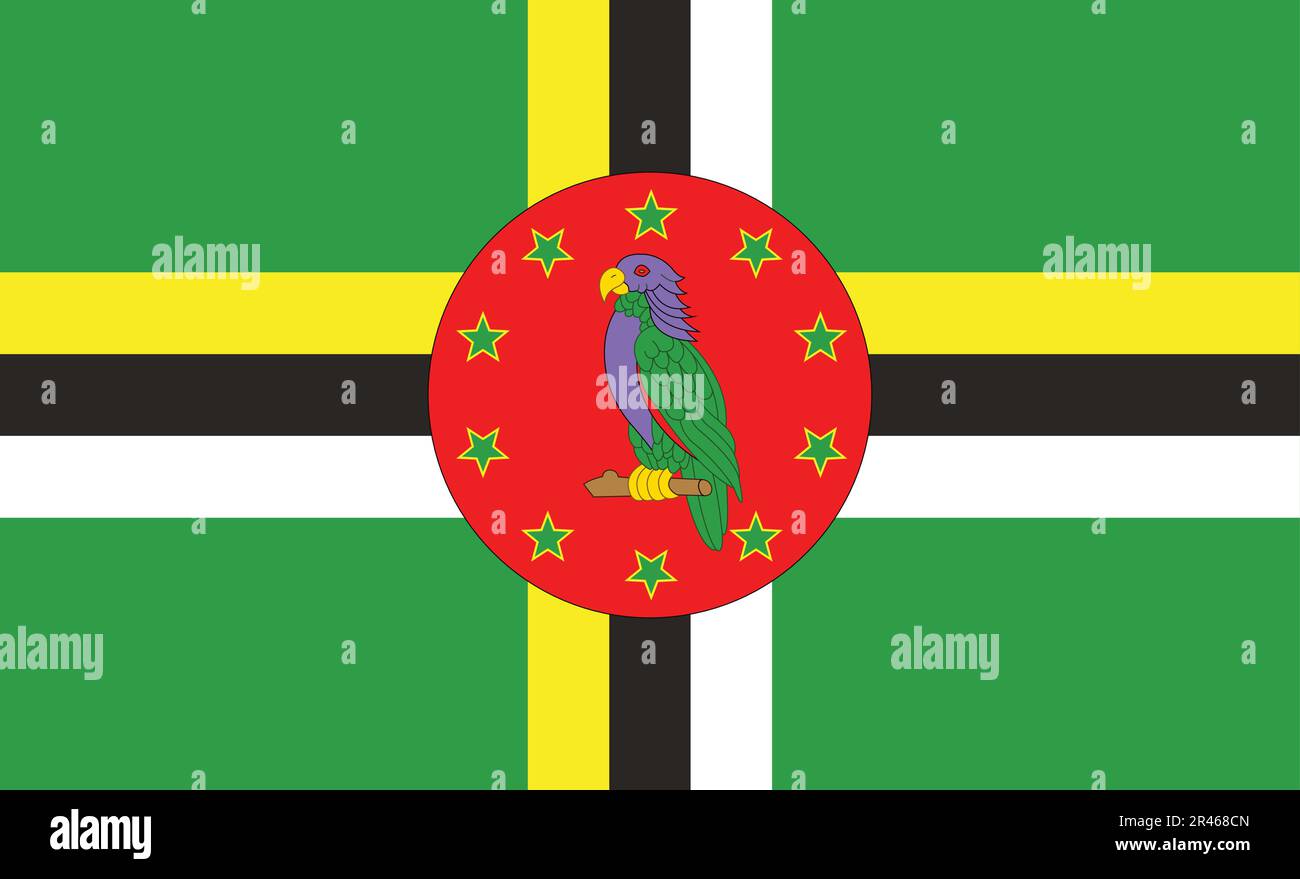 Dominica Flag Design Stock Vector Image & Art - Alamy