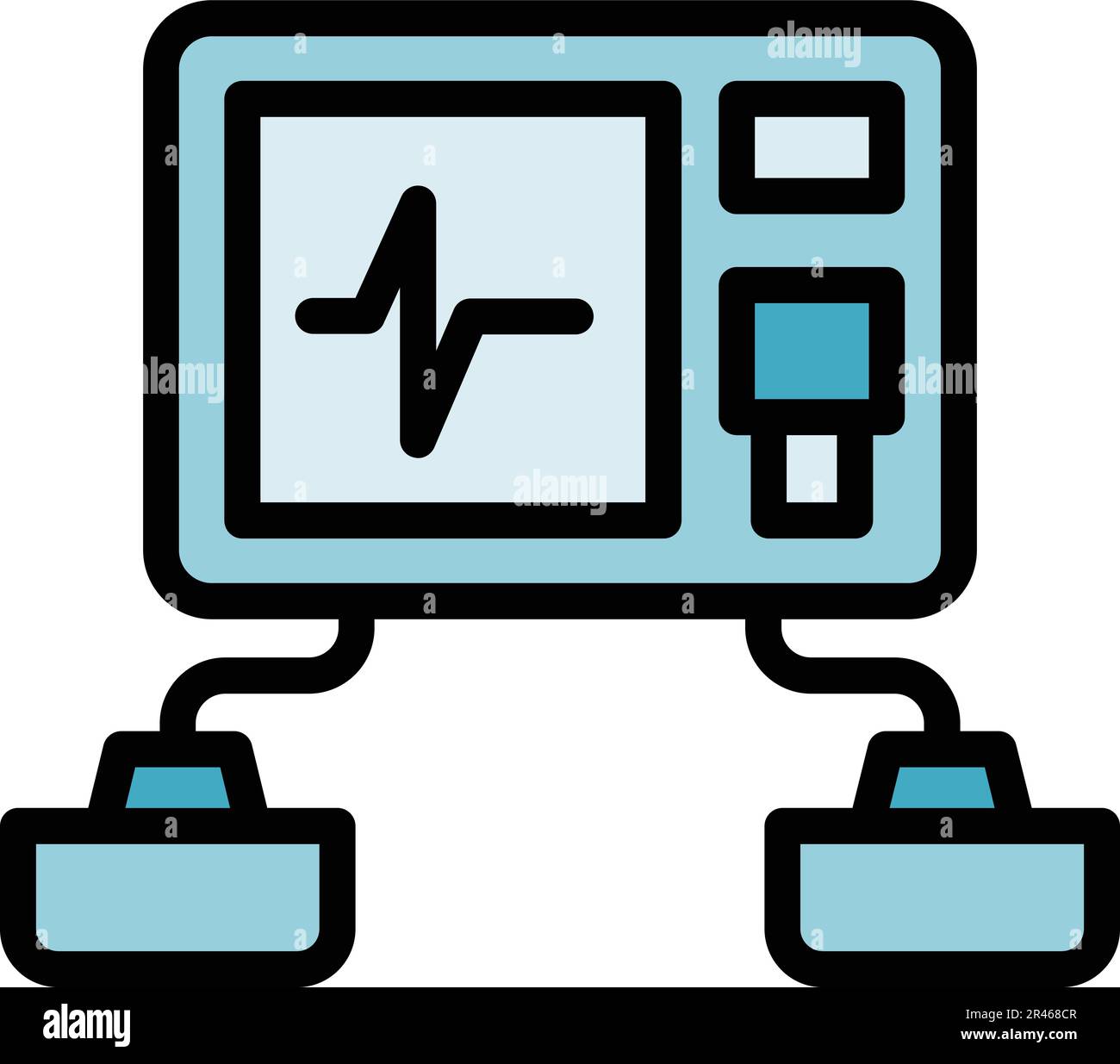Defibrillator technology icon. Outline Defibrillator technology vector icon for web design ...