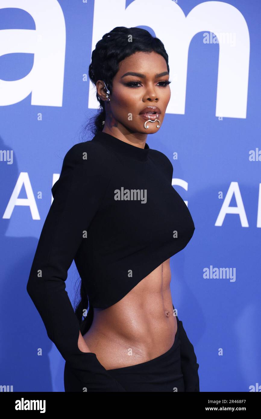 Cannes, Fra. 25th May, 2023. Teyana Taylor attends the amfAR Cinema ...