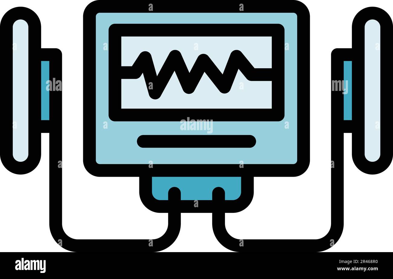 Aed defibrillator icon. Outline Aed defibrillator vector icon for web design isolated on white ...