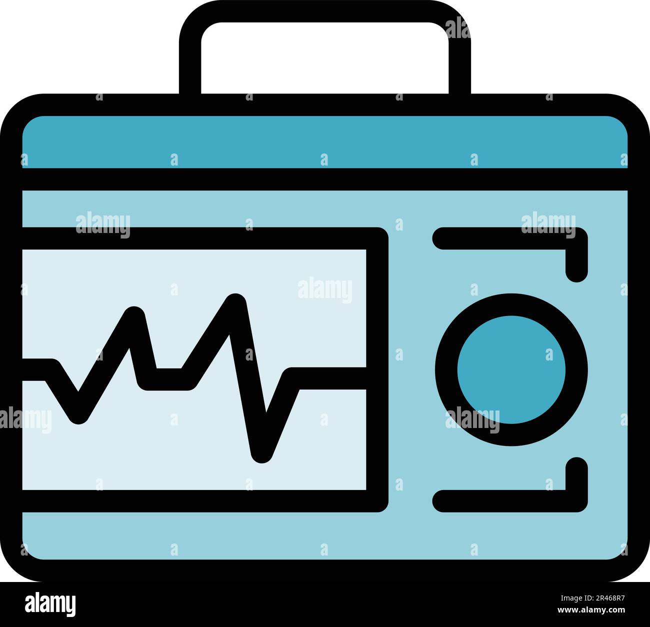 Display defibrillator icon. Outline Display defibrillator vector icon for web design isolated on ...