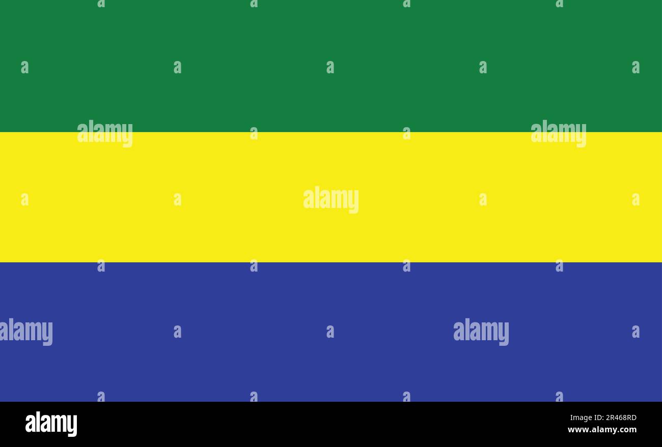 Gabon Flag Design Stock Vector Image & Art - Alamy