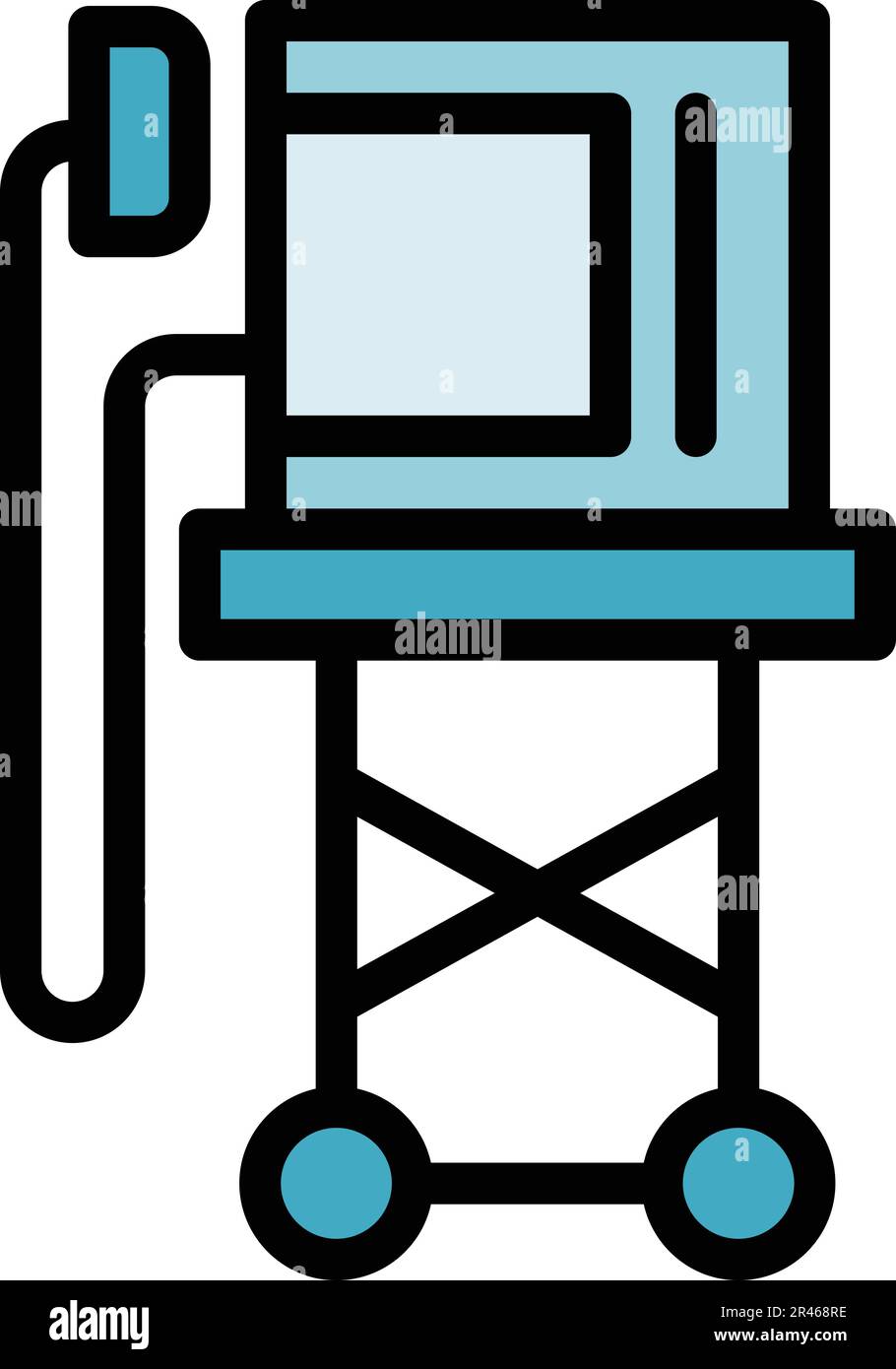 Shock defibrillator icon. Outline Shock defibrillator vector icon for ...