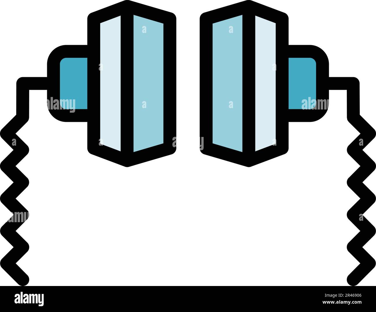 Reanimate defibrillator icon. Outline Reanimate defibrillator vector ...