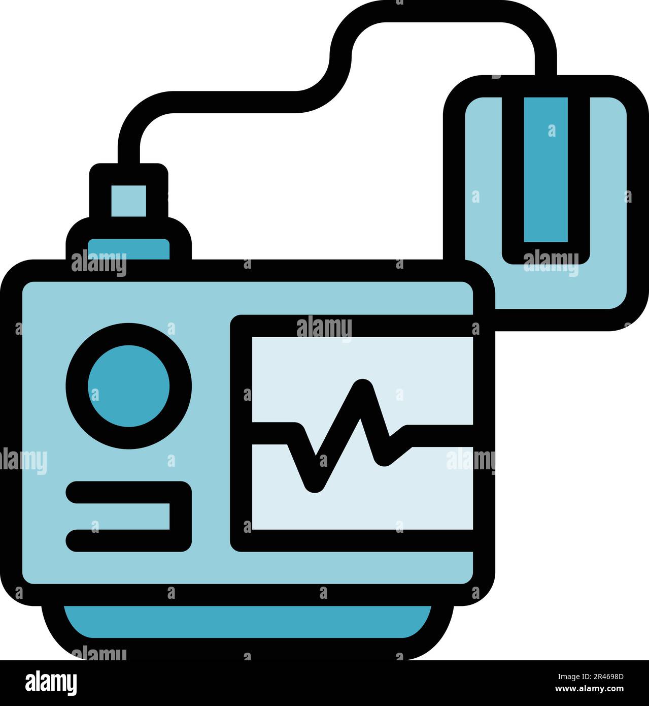 Cardiac defibrillator icon. Outline Cardiac defibrillator vector icon for web design isolated on ...