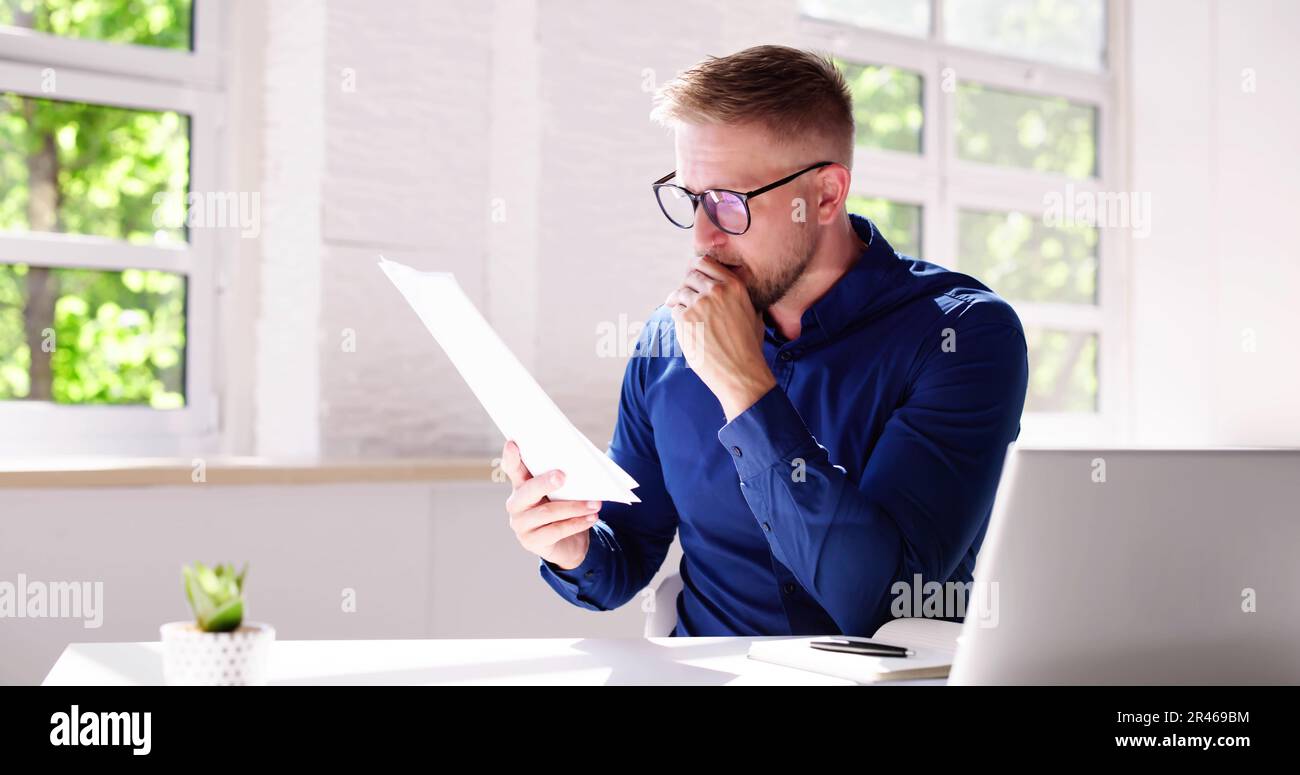 Sad man reading hi-res stock photography and images - Alamy