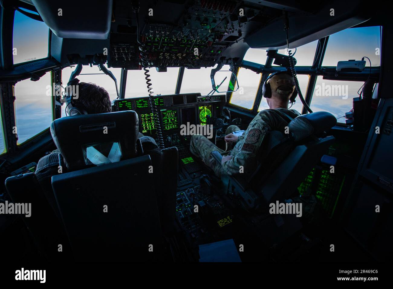 Alaska Air National Guard Maj. Corey Callahan, left, and Maj. Brent ...
