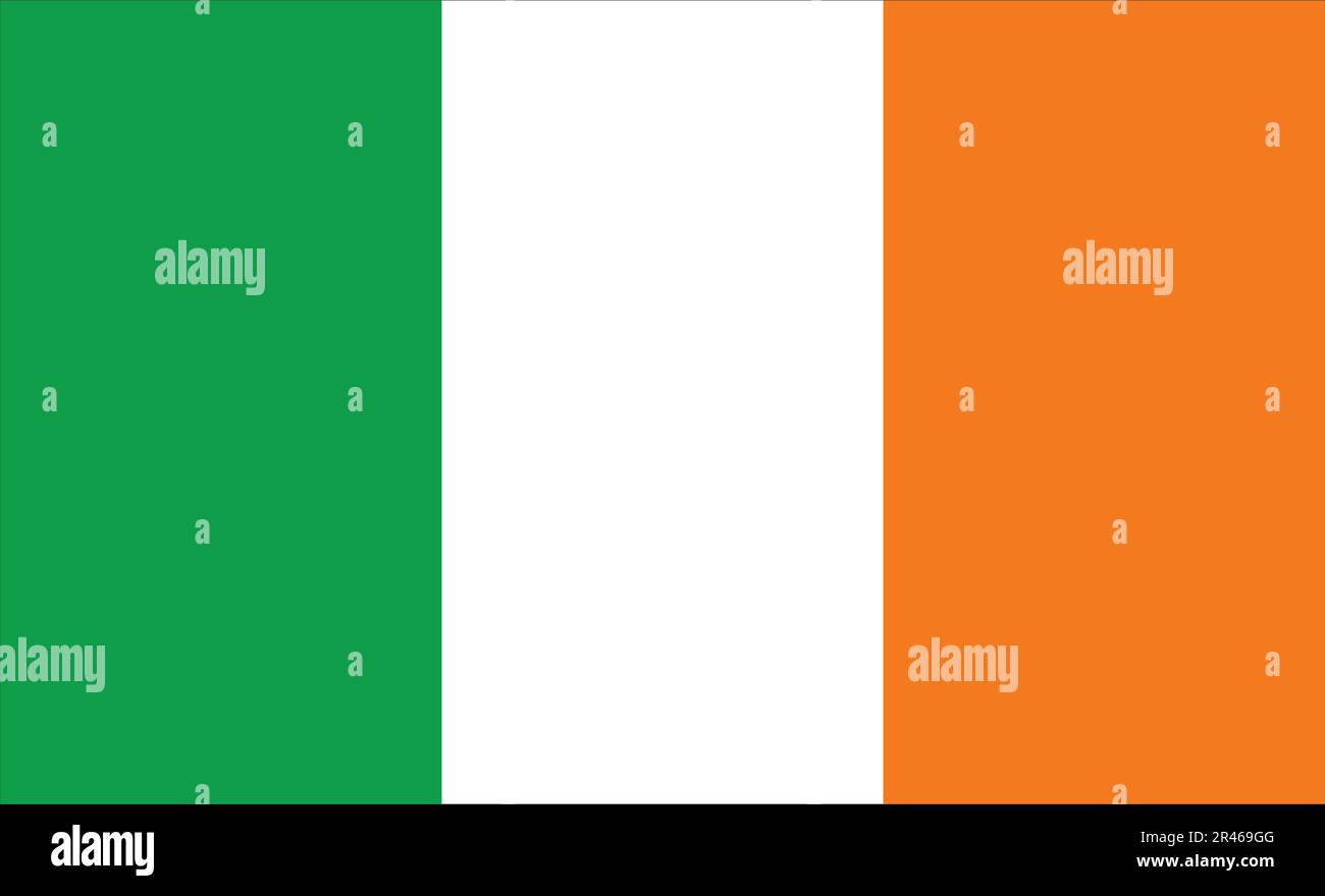 Ireland Flag Design Stock Vector Image & Art - Alamy