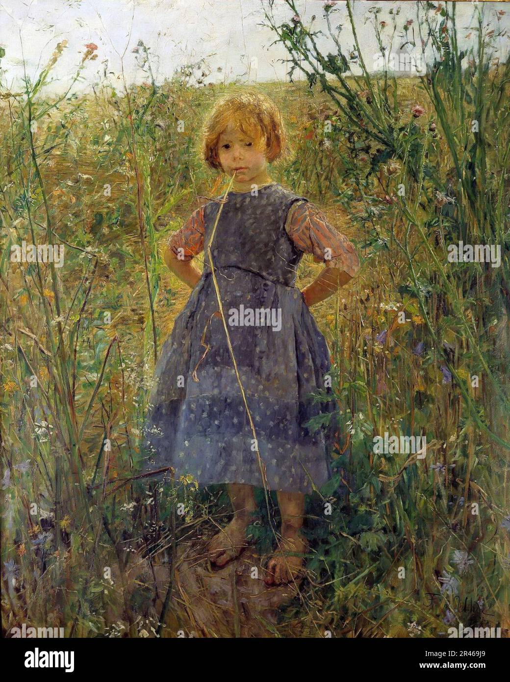 Fritz von Uhde Heideprinzesschen Stock Photo - Alamy