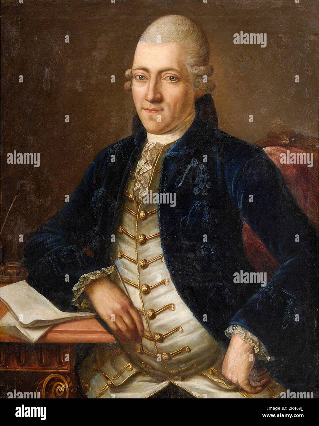 Georg Anton A Urlaub Portrait Enslin Johann Kaspar Stock Photo - Alamy