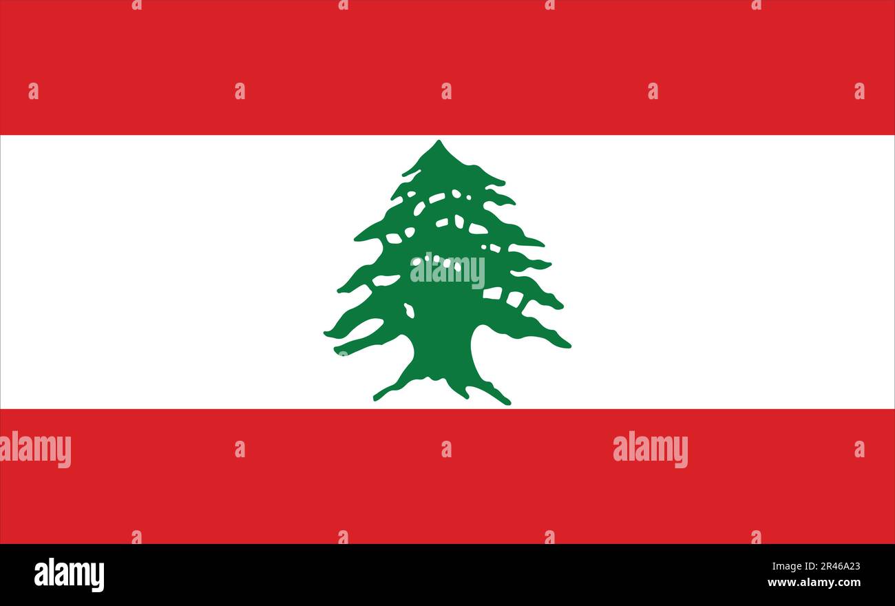 Lebanon Flag Design Stock Vector Image & Art - Alamy