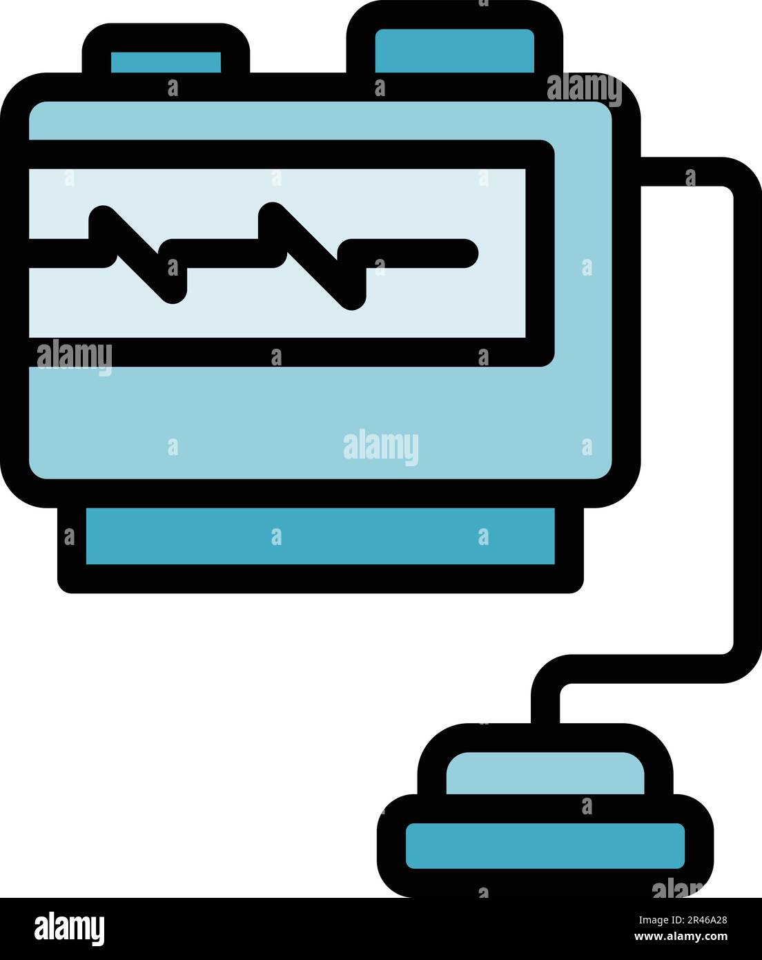 Pacemaker icon. Outline Pacemaker vector icon for web design isolated on white background color ...