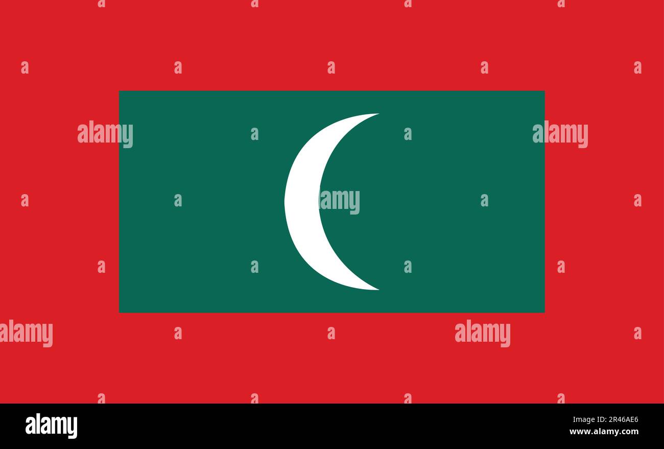 Maldives Flag Design Stock Vector Image & Art - Alamy