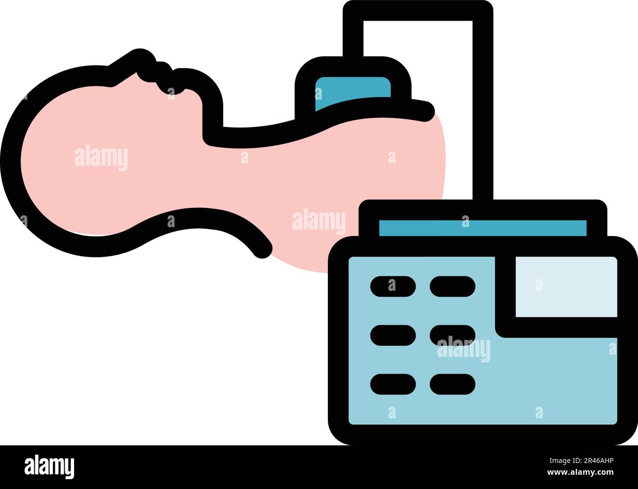 Patient defibrillator icon. Outline Patient defibrillator vector icon ... Patient defibrillator icon. Outline Patient defibrillator vector icon ...