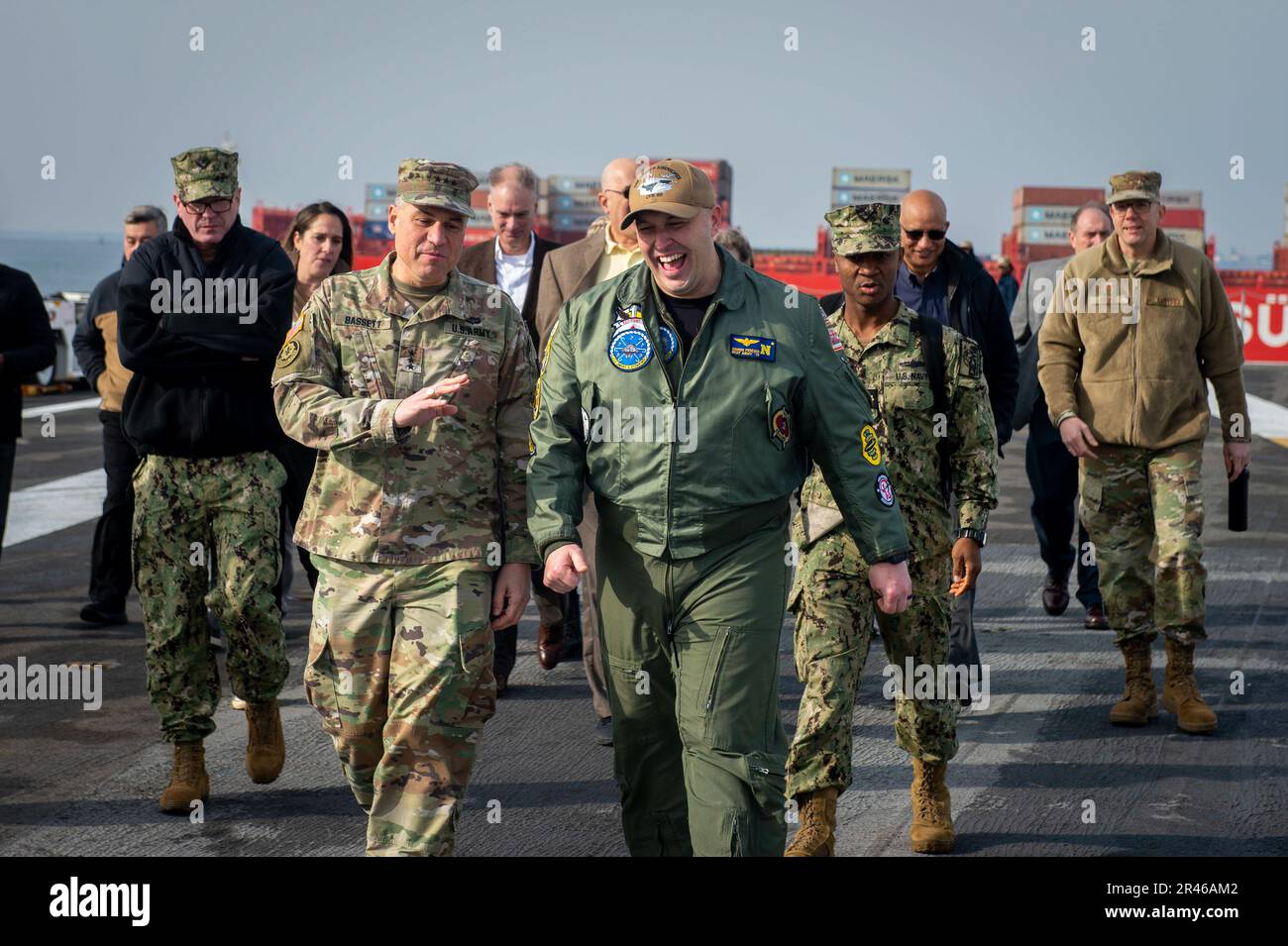 ATLANTIC OCEAN (Jan. 11, 2022) Lieutenant General David Bassett ...