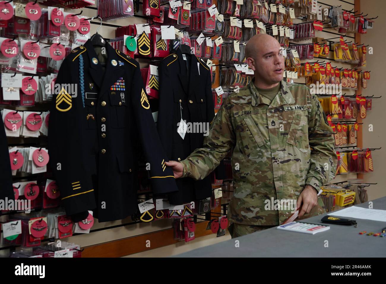 Sgt. 1st Class Luis Cruz, a U.S. Army liaison with Air Force Mortuary ...