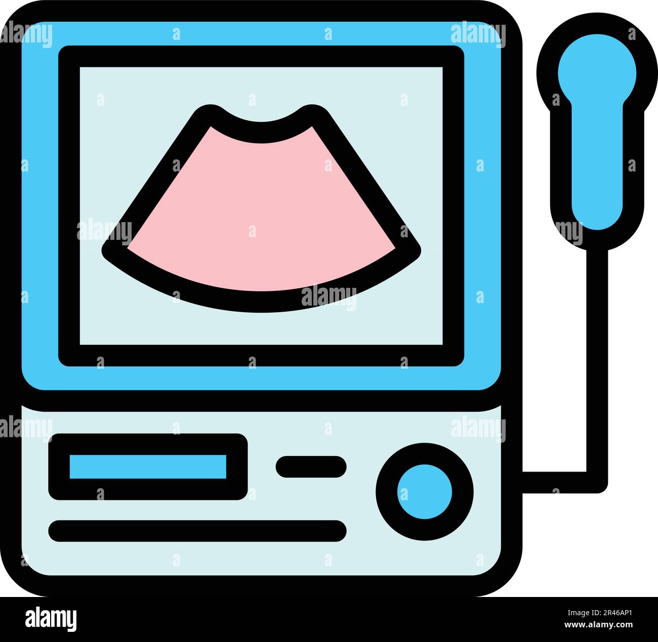 Medical ultrasound icon. Outline Medical ultrasound vector icon for web ...