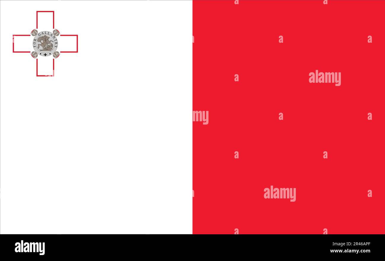 Malta Flag Design Stock Vector Image & Art - Alamy