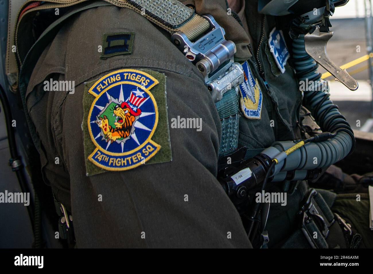 U.S. Air Force Capt. Kevin Domingue, 74th Fighter Squadron pilot ...