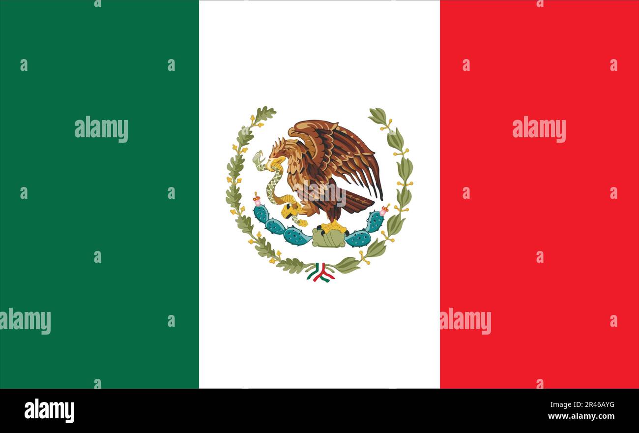 Mexico Flag Design Stock Vector Image & Art - Alamy