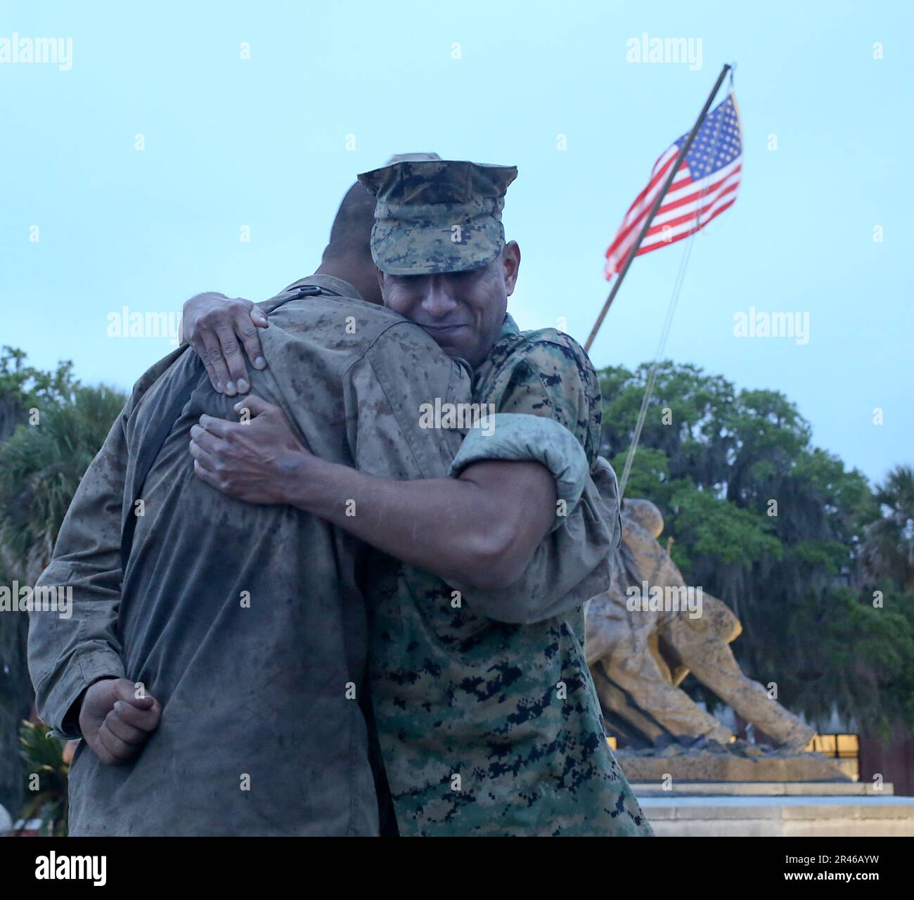 Pvt. Joshua Kaza, a Marine with Hotel Comapny, was awarded his Eagle ...