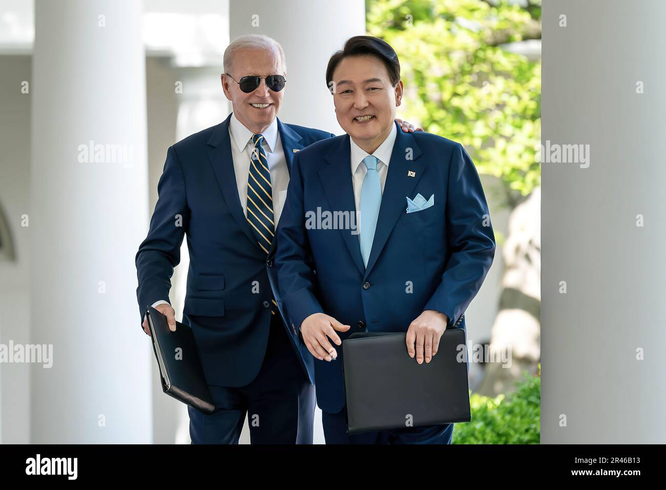 President Joe Biden and President of the Republic of Korea Yoon Suk ...