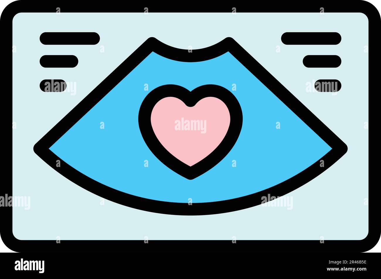 Ultrasonography icon. Outline Ultrasonography vector icon for web ...