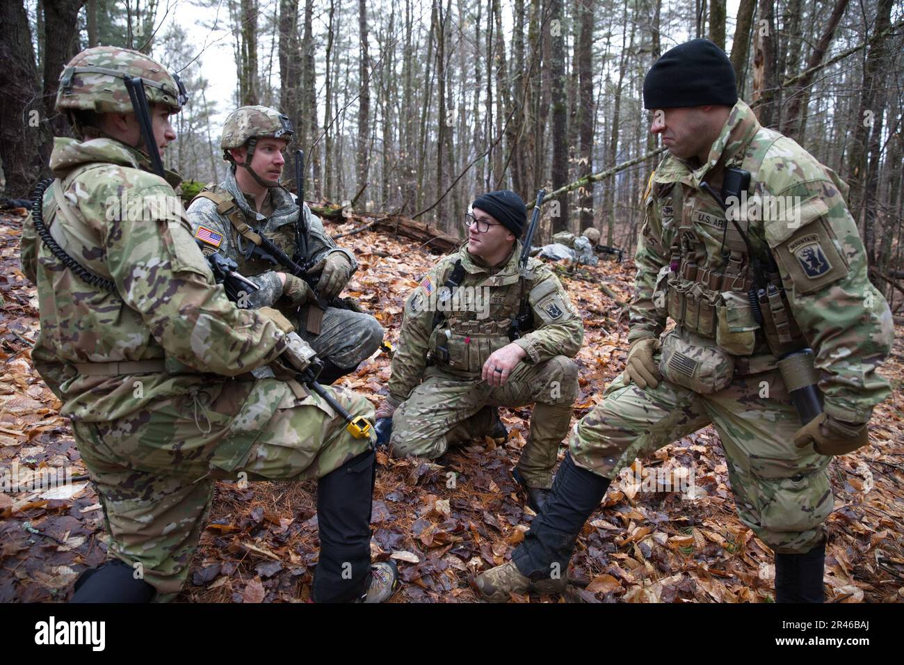 Soldiers in leader positions within Alpha Company, 3rd Battalion, 172nd ...