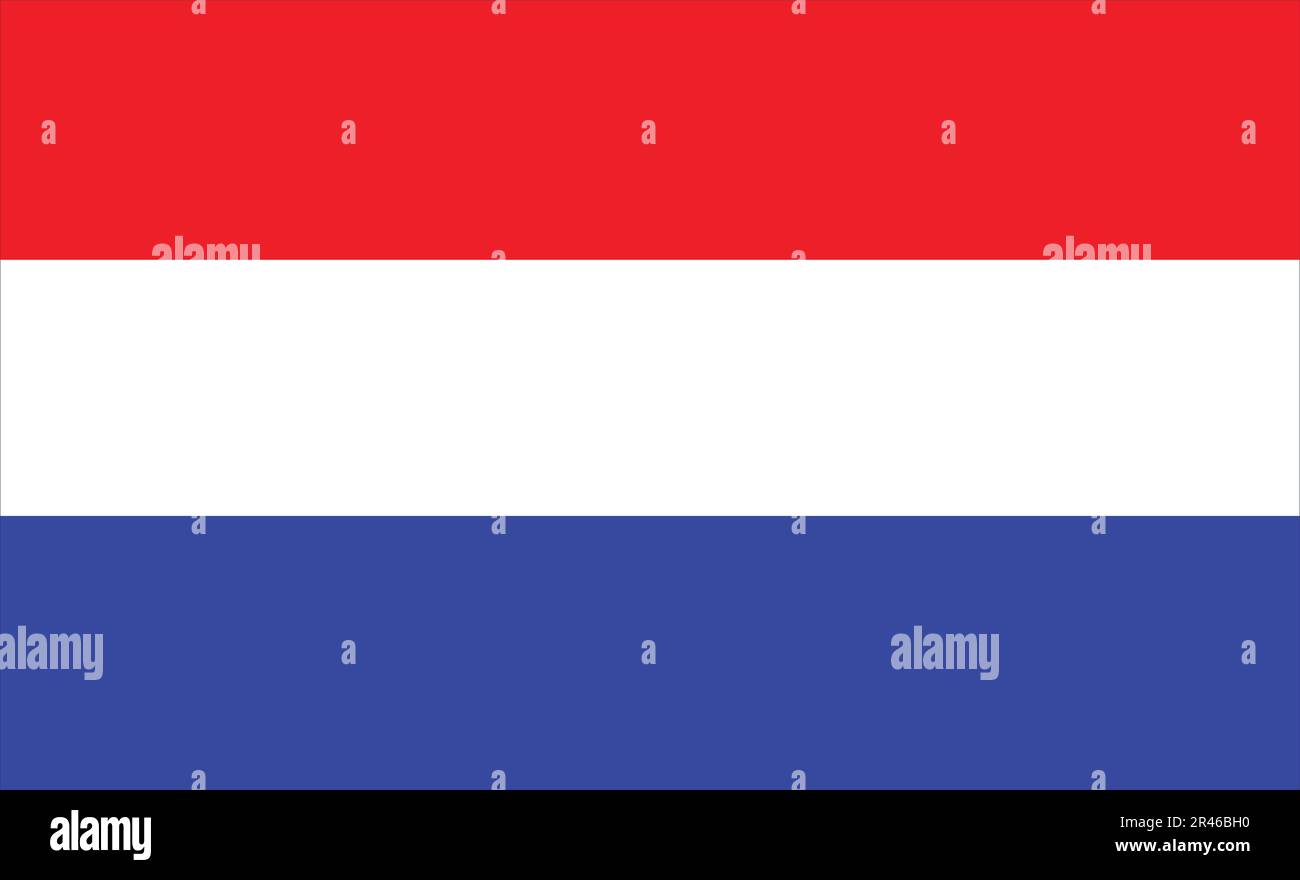 Netherlands Flag Design Stock Vector Image & Art - Alamy