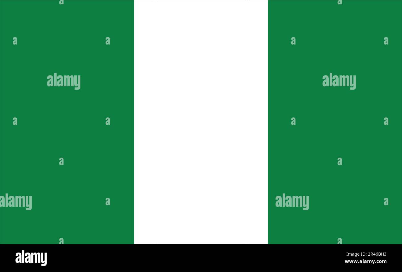 Nigeria Flag Design Stock Vector Image & Art - Alamy