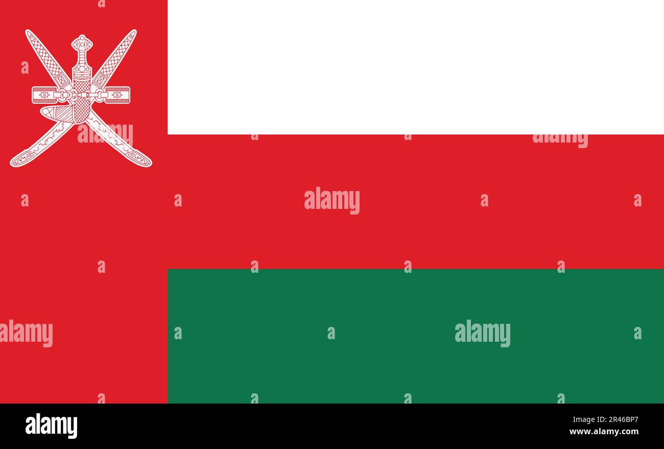 Oman Flag Design Stock Vector Image & Art - Alamy