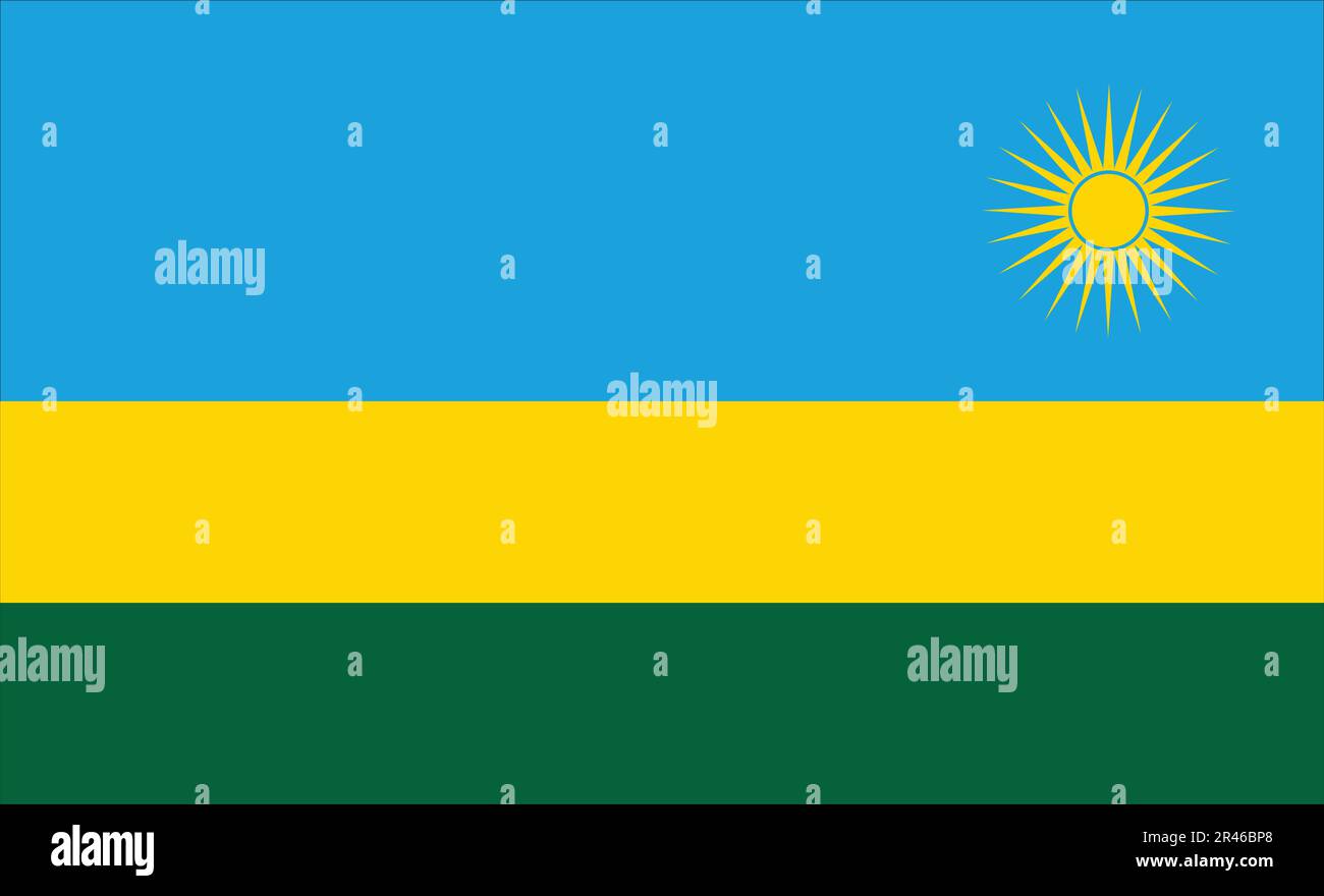 Rwanda Flag Design Stock Vector Image & Art - Alamy