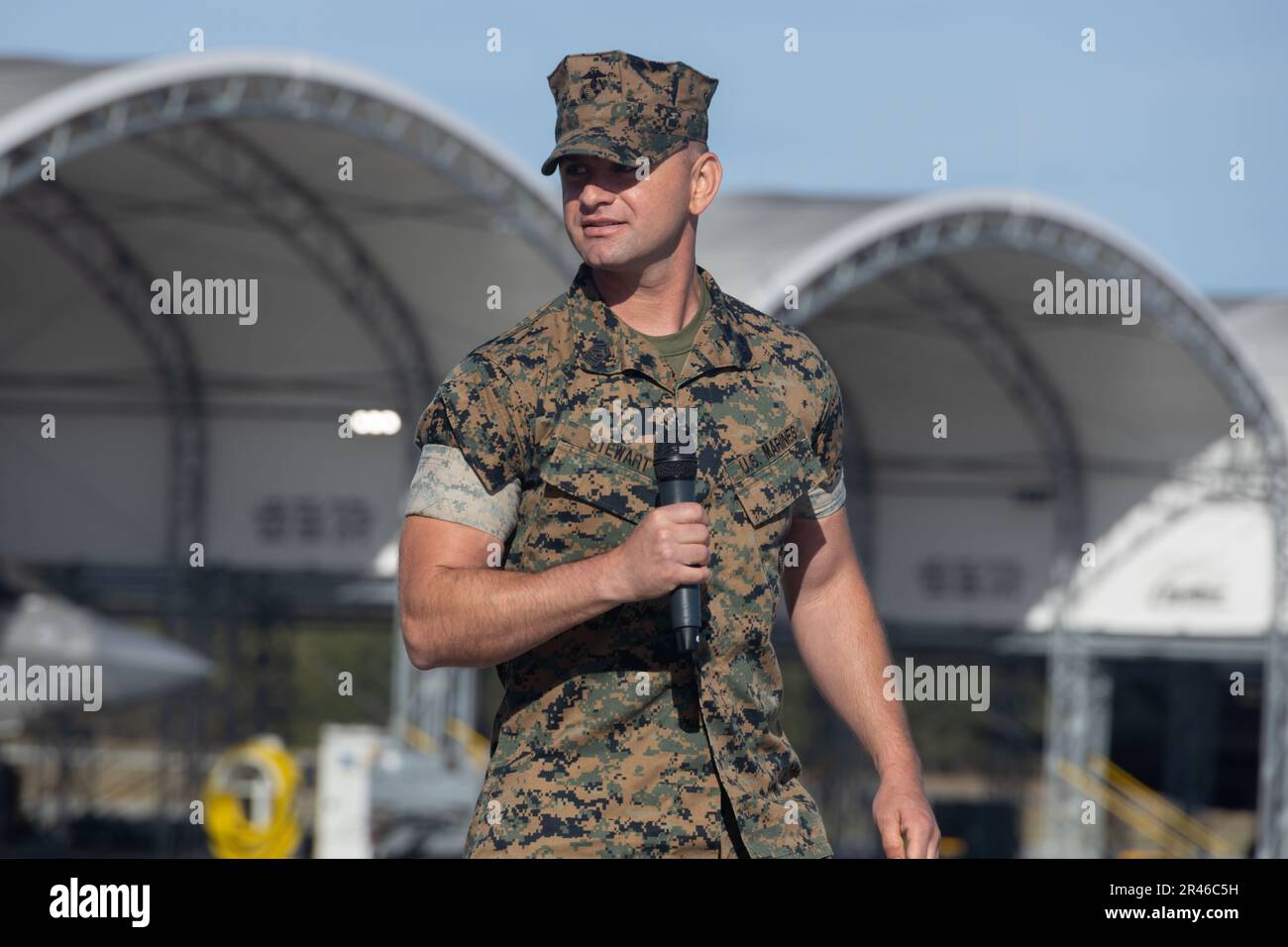 U.S. Marine Corps Sgt. Maj. Joe Stewart, sergeant major, Headquarters ...