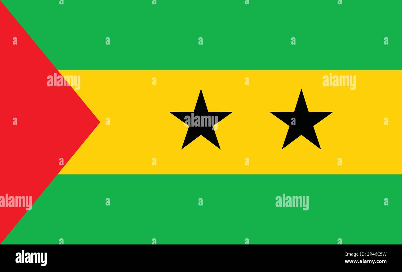 Sao Tome and Principe Flag Design Stock Vector Image & Art - Alamy