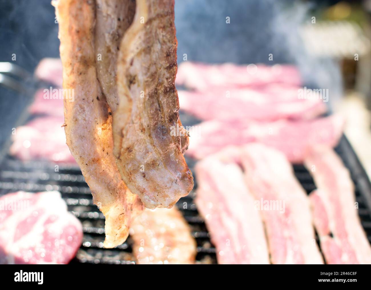Barbeque smoke terrace hi-res stock photography and images - Alamy